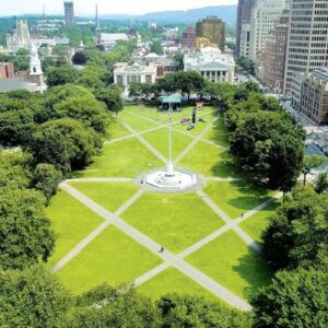 Lucy and Lois Tritton Memorial at the New Haven Green – Connecticut ...